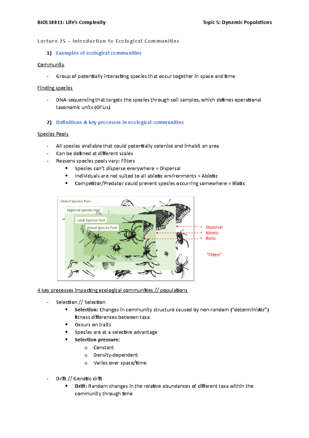Module 5 Lectures: Ecological Populations - Lecture 25 – Introduction ...
