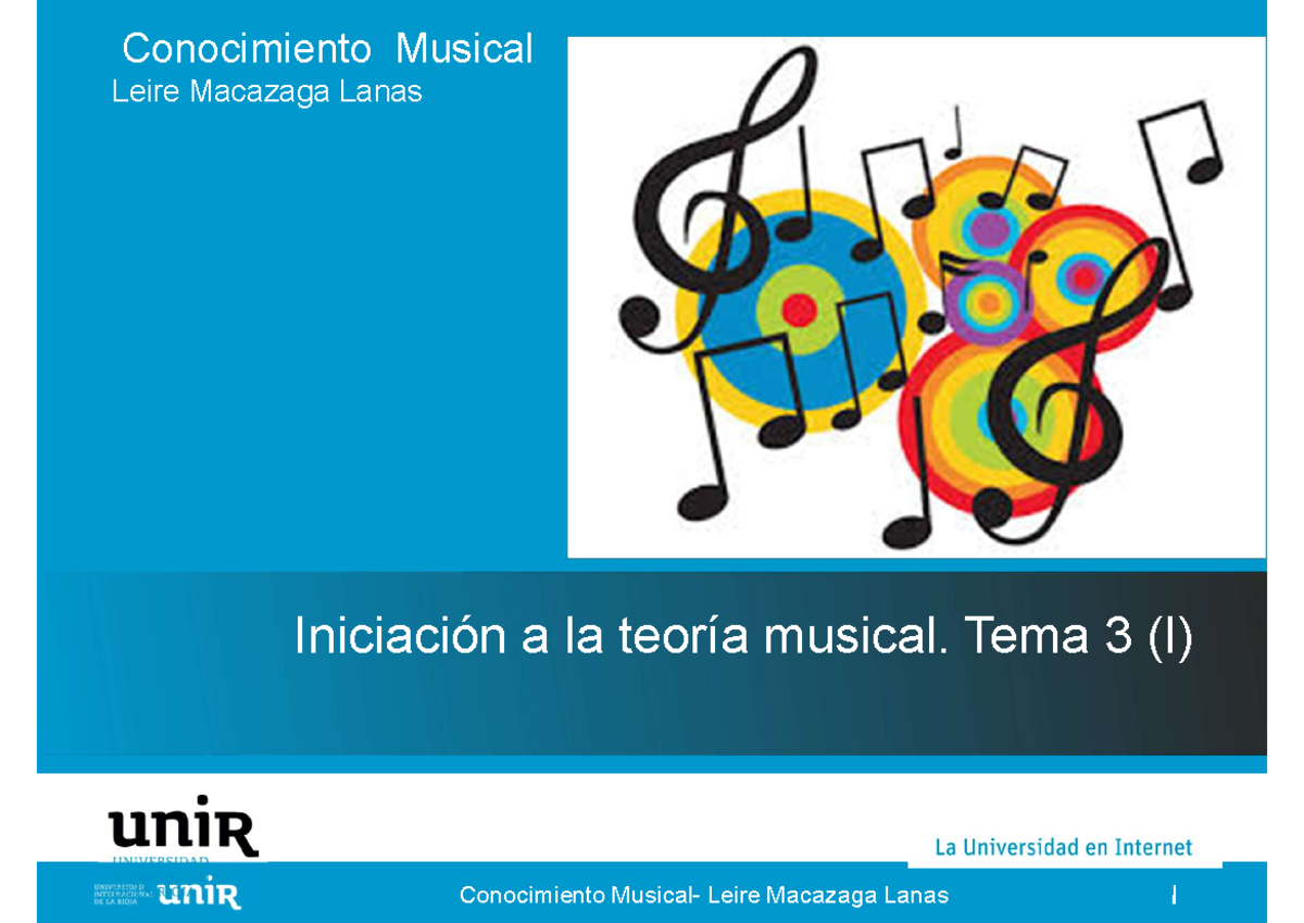 Conocimiento musical tema3 - Conocimiento Musical Iniciación a la ...