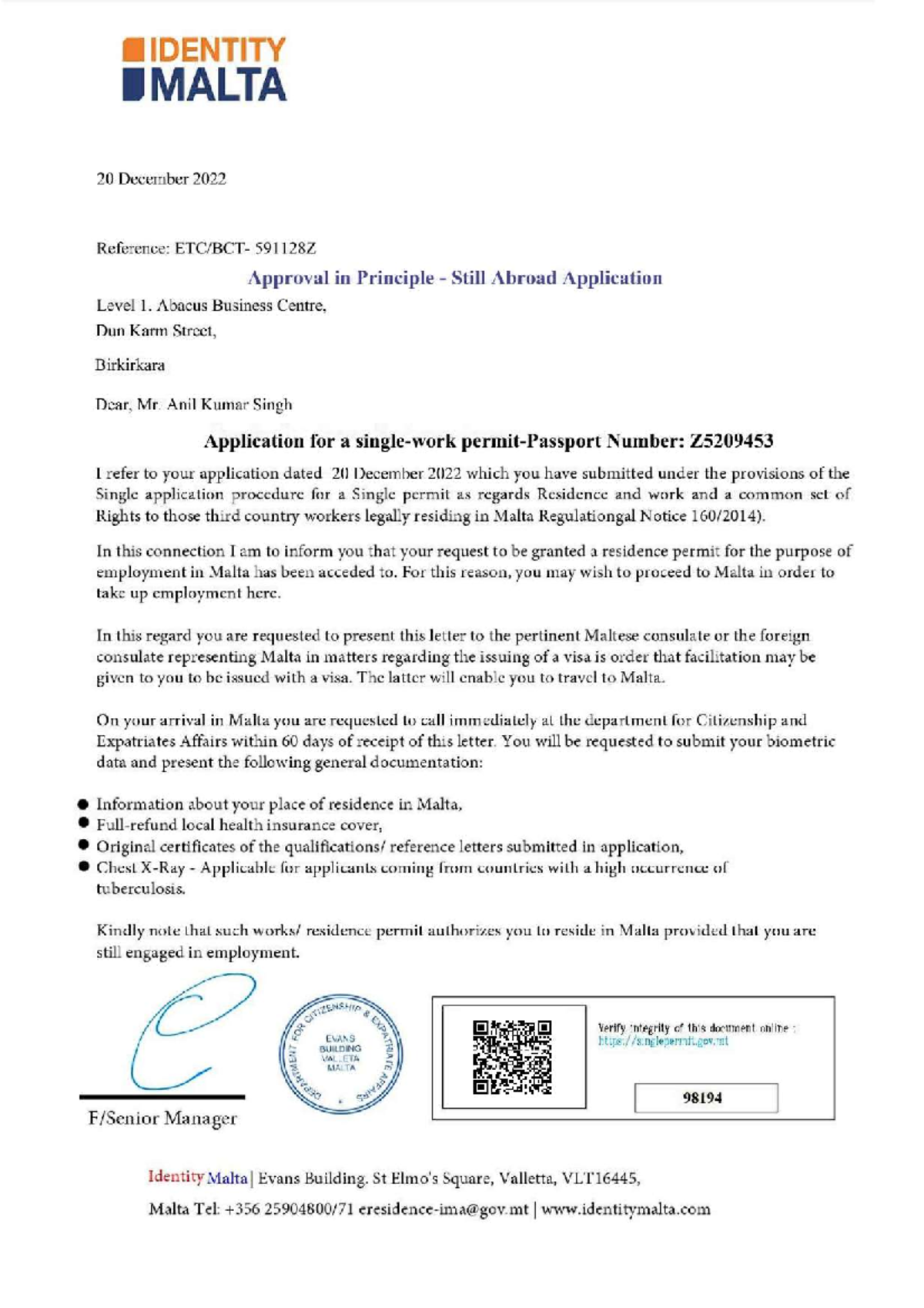 Anil Kumar Singh Identity Malta - B.tech - Studocu