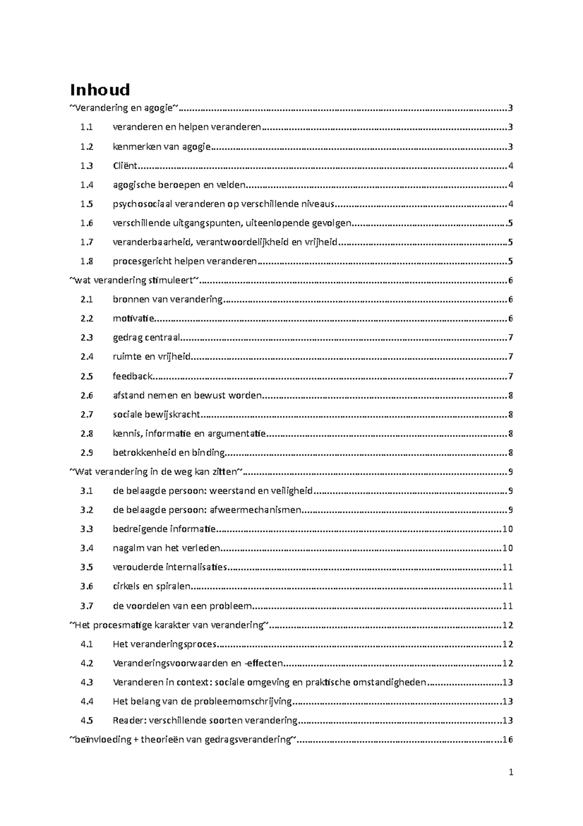Samenvatting Gedragsverandering 2023 06 05 08 51 34 Inhoud