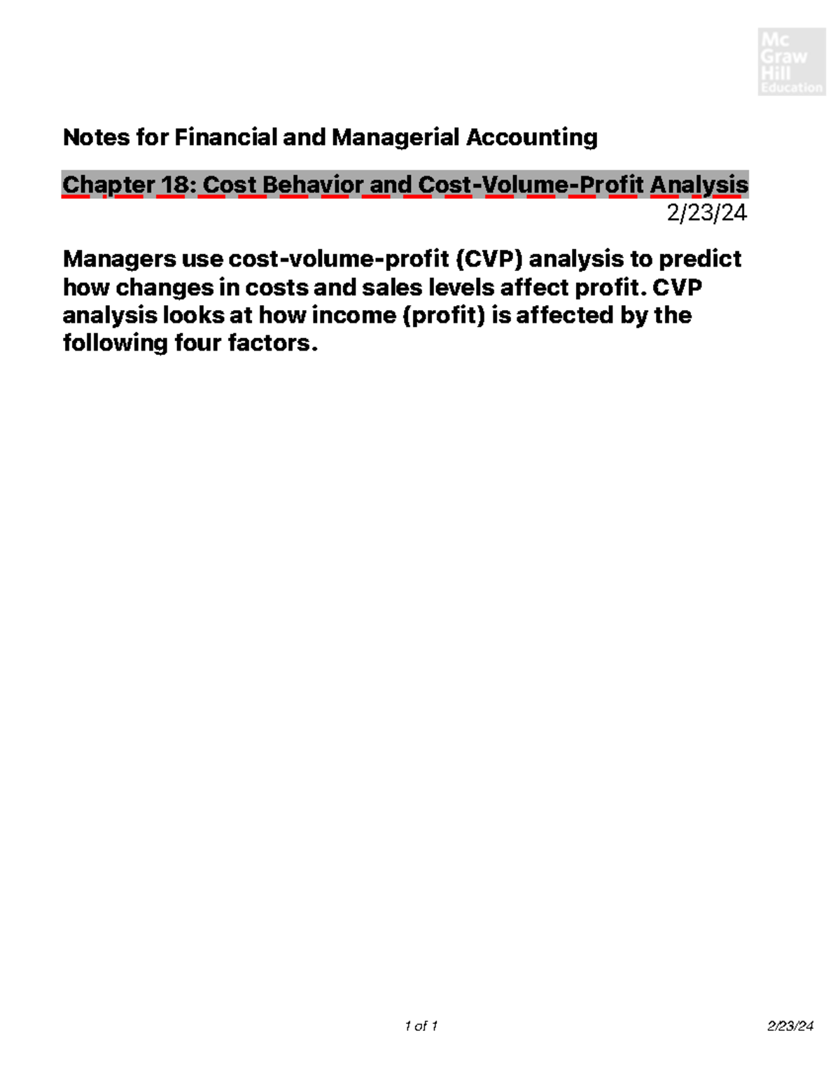 Financial and Managerial Accounting-notes - ACCT 311 - Notes for ...