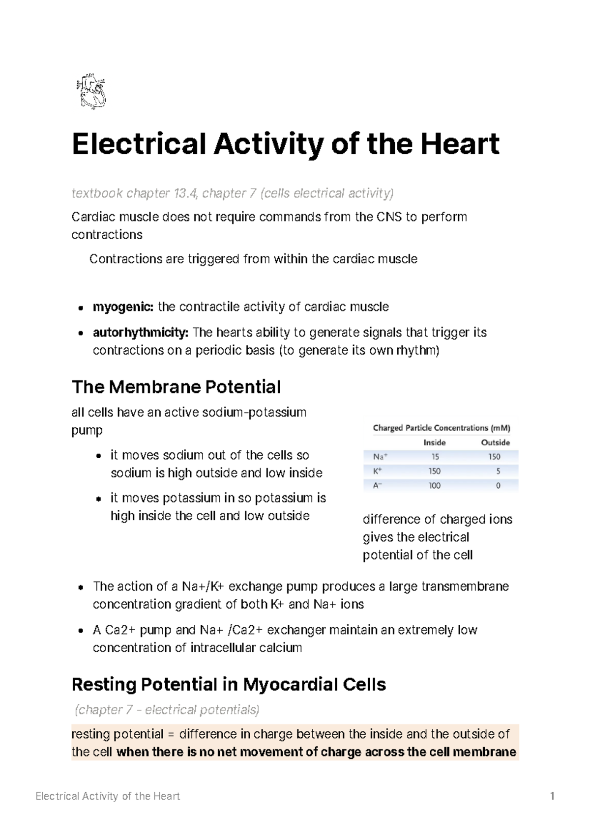 Electrical Activity of the Heart - Electrical Activity of the Heart ...