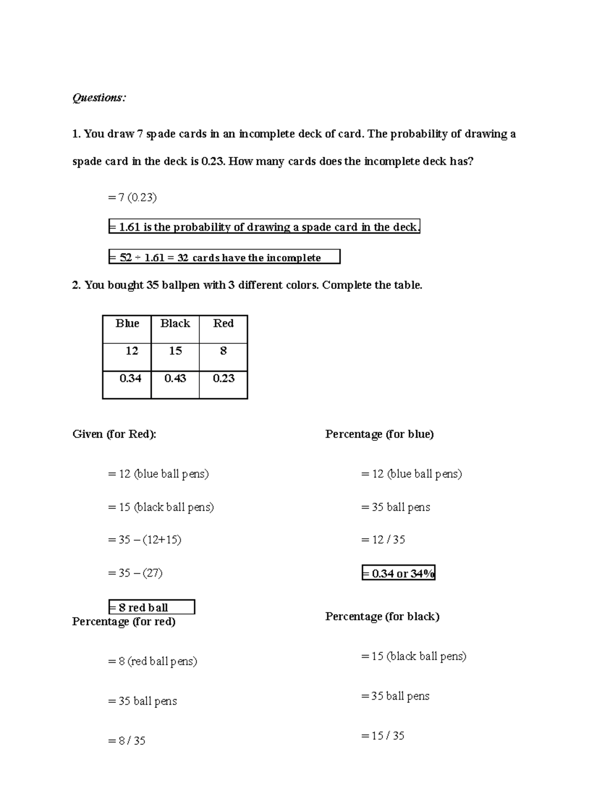 Mathematics - Probability - Mathematics in the Modern World - Studocu