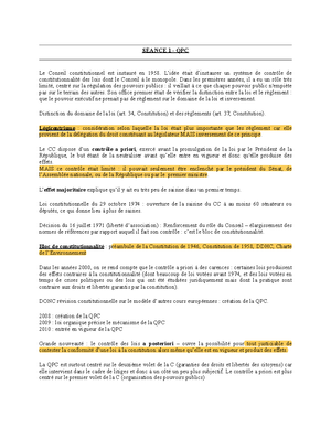 Analyse dossier QPC 1 - Méthode pour l'examen - Analyse juridique d’une ...