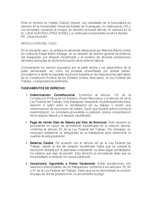 Chavez Violeta R4 U3 - Ética y valores - MODULO: DERECHO PROCESAL ...