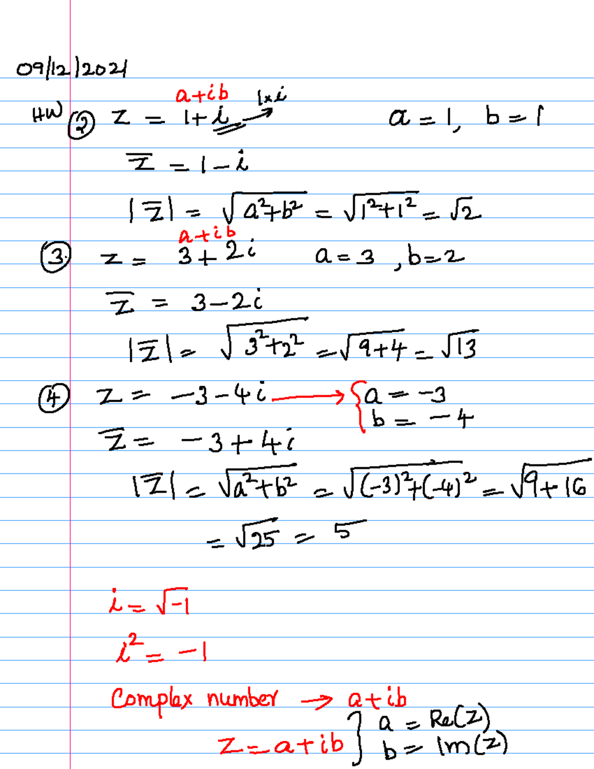 Complex Numbers Class 2 Notes - Software engineering - Studocu
