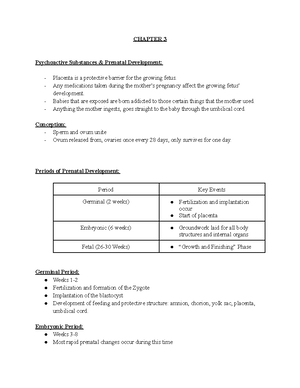 Chapter 6 Developmental Psychology Notes - CHAPTER 6: Emotional ...