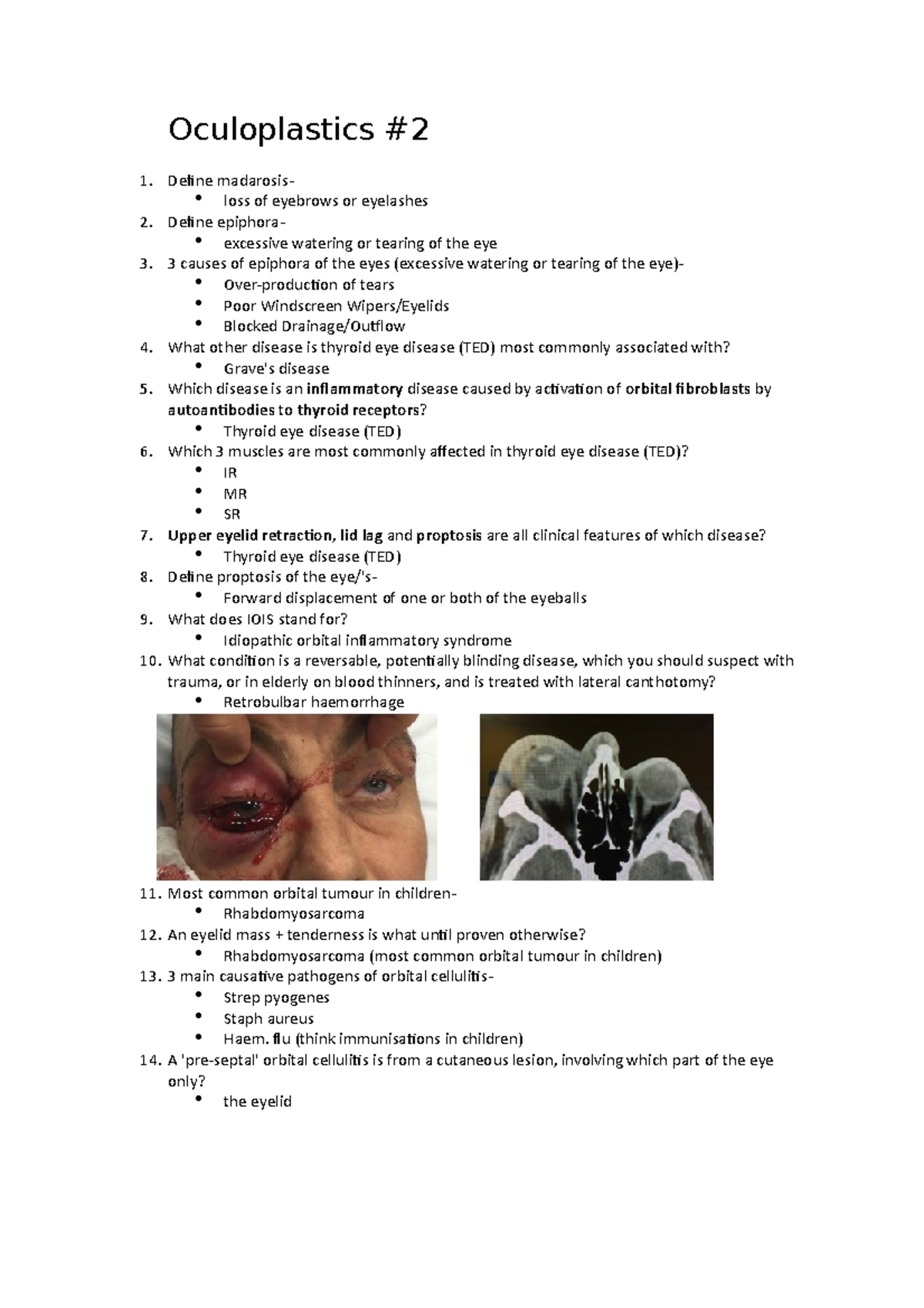 Oculoplastics #2 - Clinical science 3- Opthalmology - Oculoplastics ...