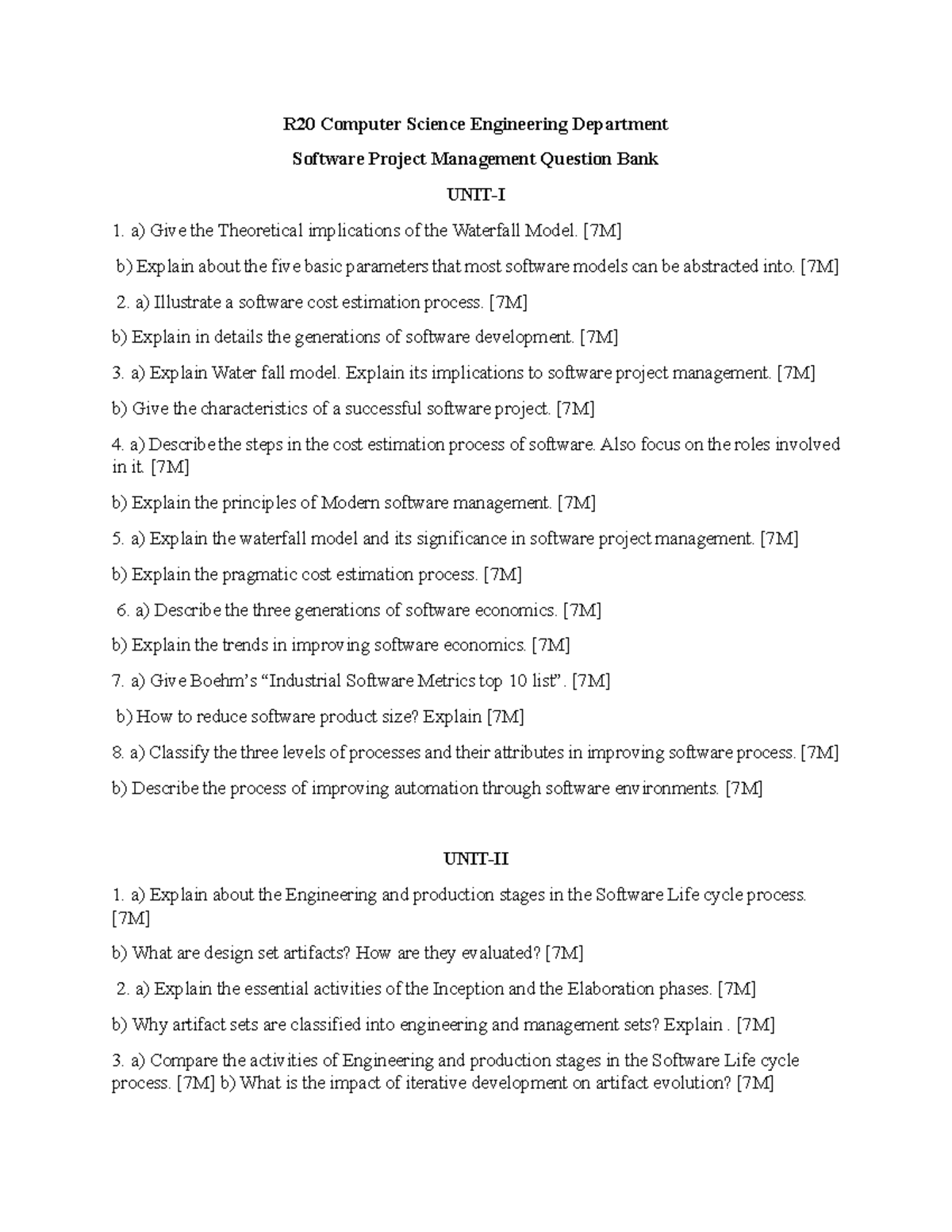 Spm previous papers - R20 Computer Science Engineering Department ...