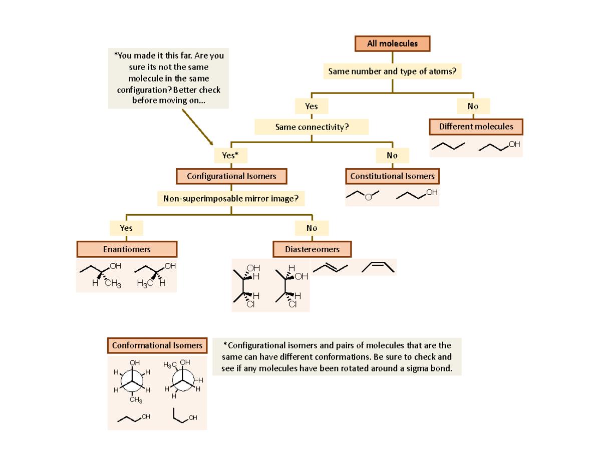 Flow Chart Fall2024 - No All molecules Same number and type of atoms ...