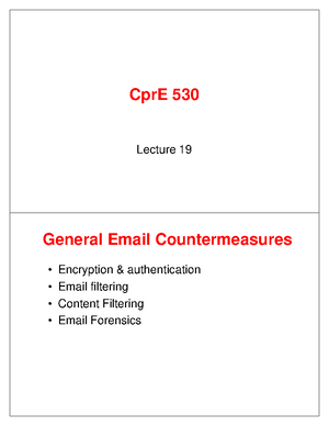 Lec23 - lecture 23 notes - CprE 530 Lecture 23 Topics Network-Based ...