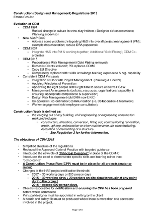 Occupiers' Liability Mindmap - Key cases (but not exhaustive) Morton v ...