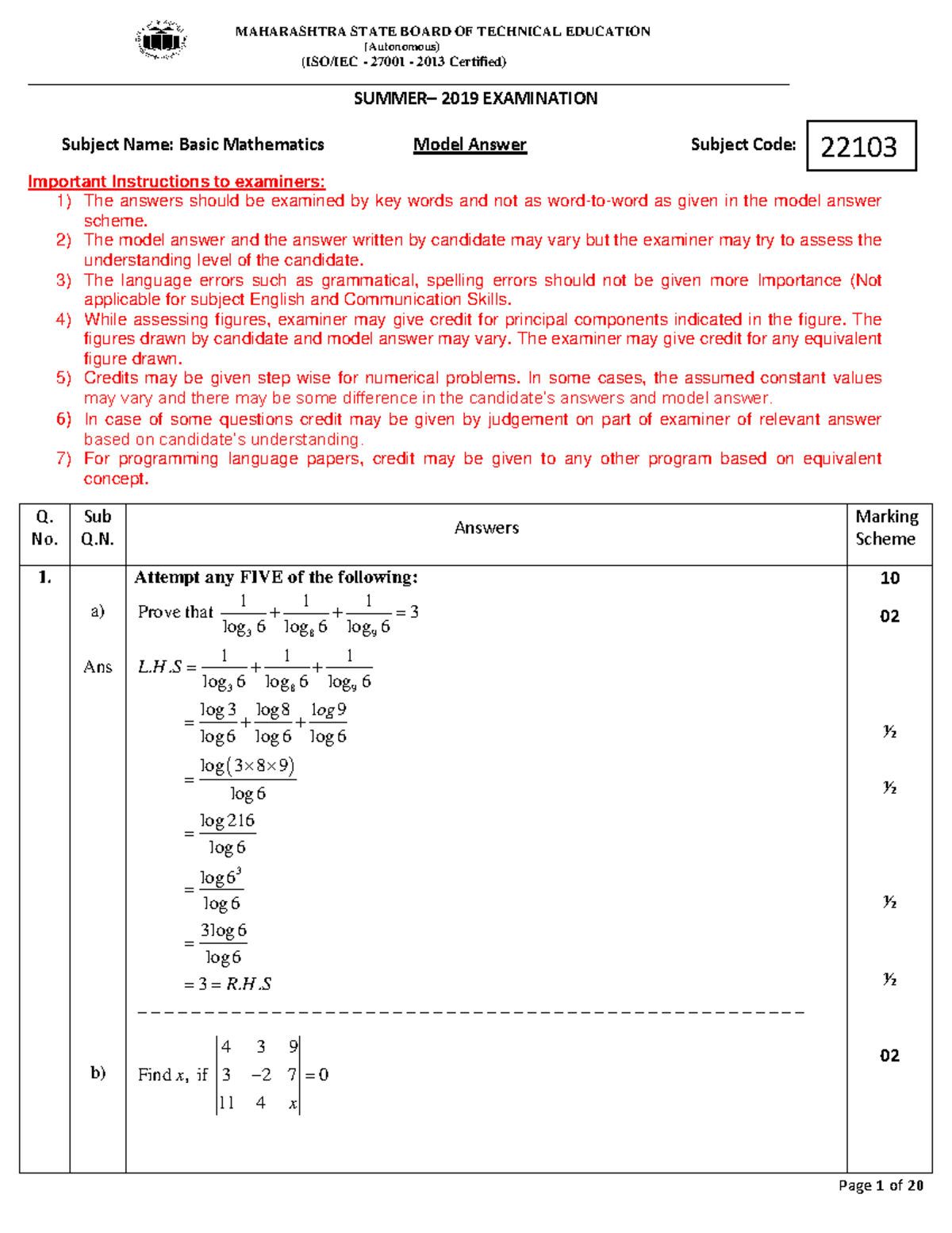 22103-2019-Summer-model-answer-paper[Msbte-study-resources ...