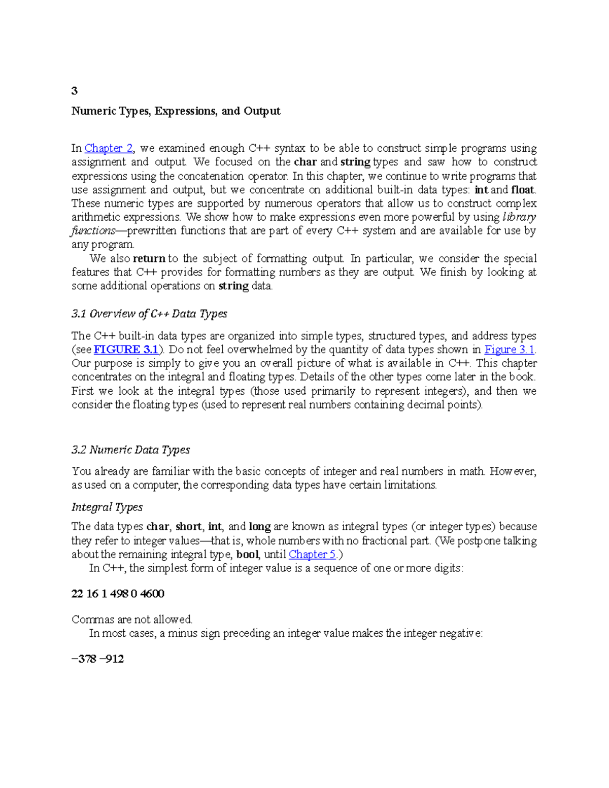 Comp218-ch - Comp218-6 - 3 Numeric Types, Expressions, and Output In ...