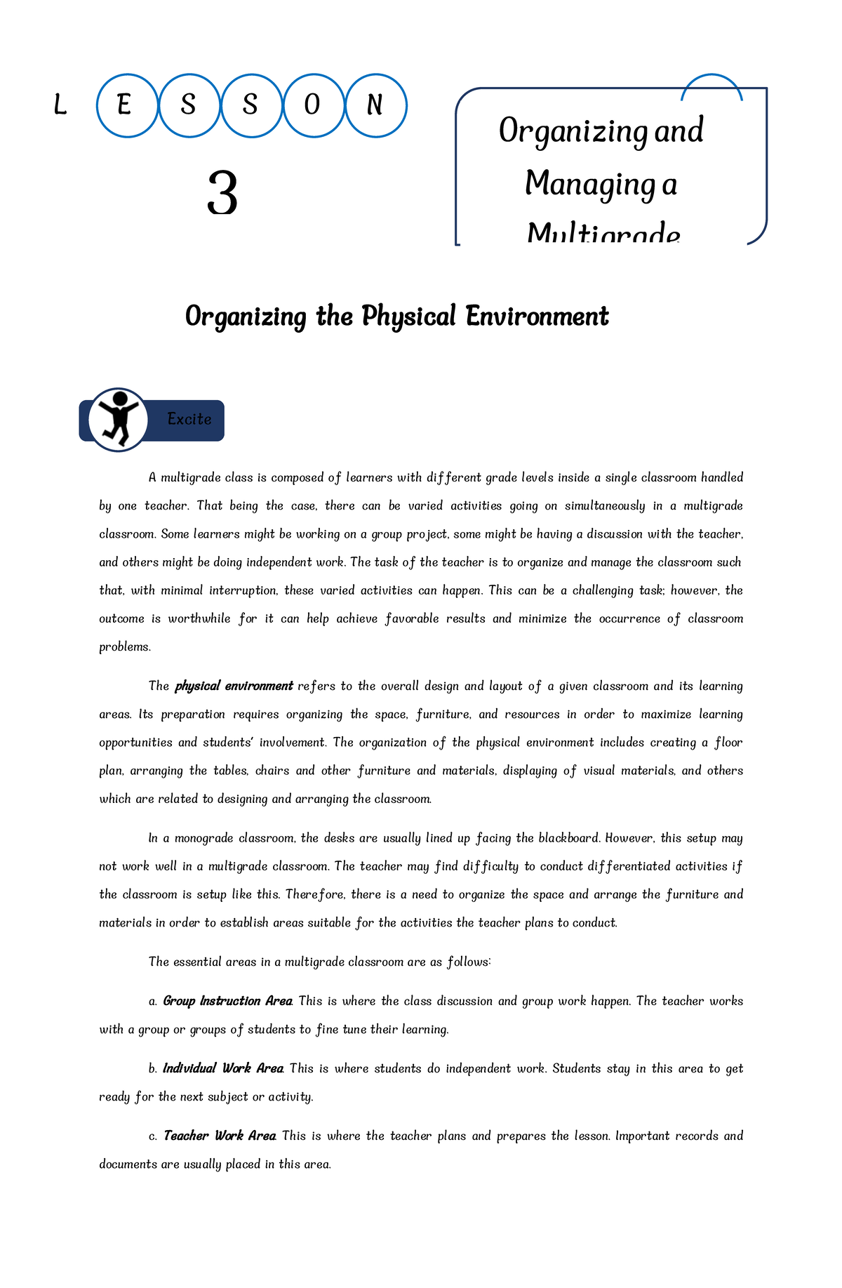 Lesson 3-6 TMC 32 - A multigrade class is composed of learners with ...