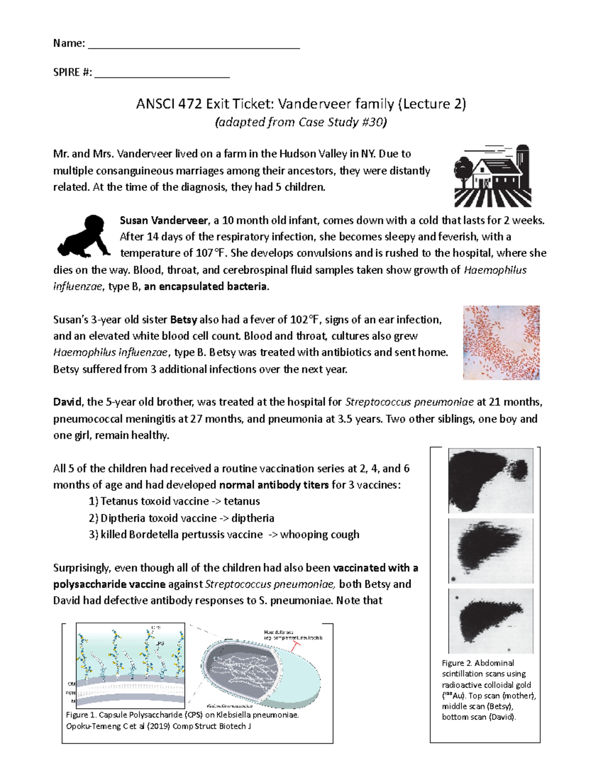 Exit Ticket Worksheet Vanderveer with answers - Name