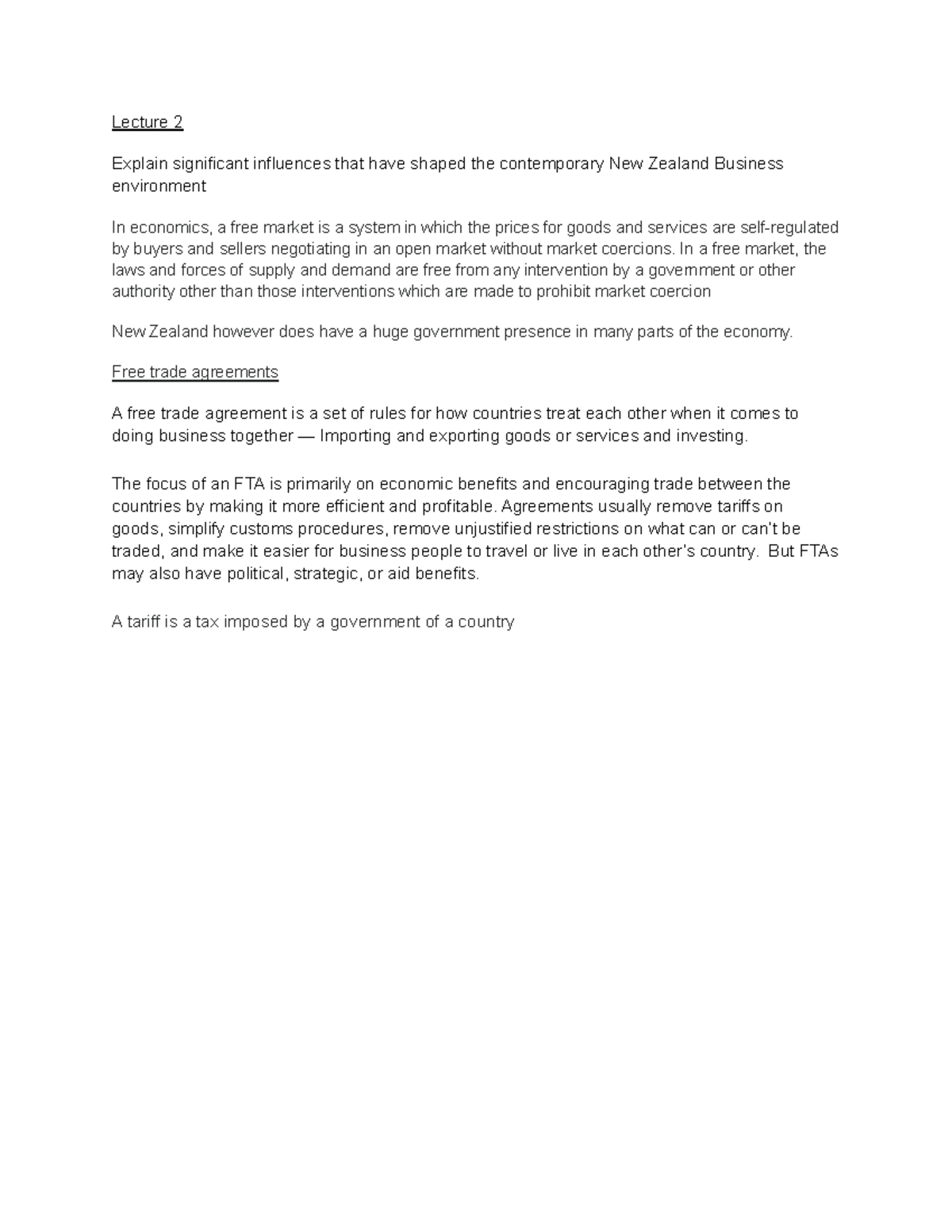 BSNS111 lect notes - Just trying to get free pass chur - Lecture 2 ...