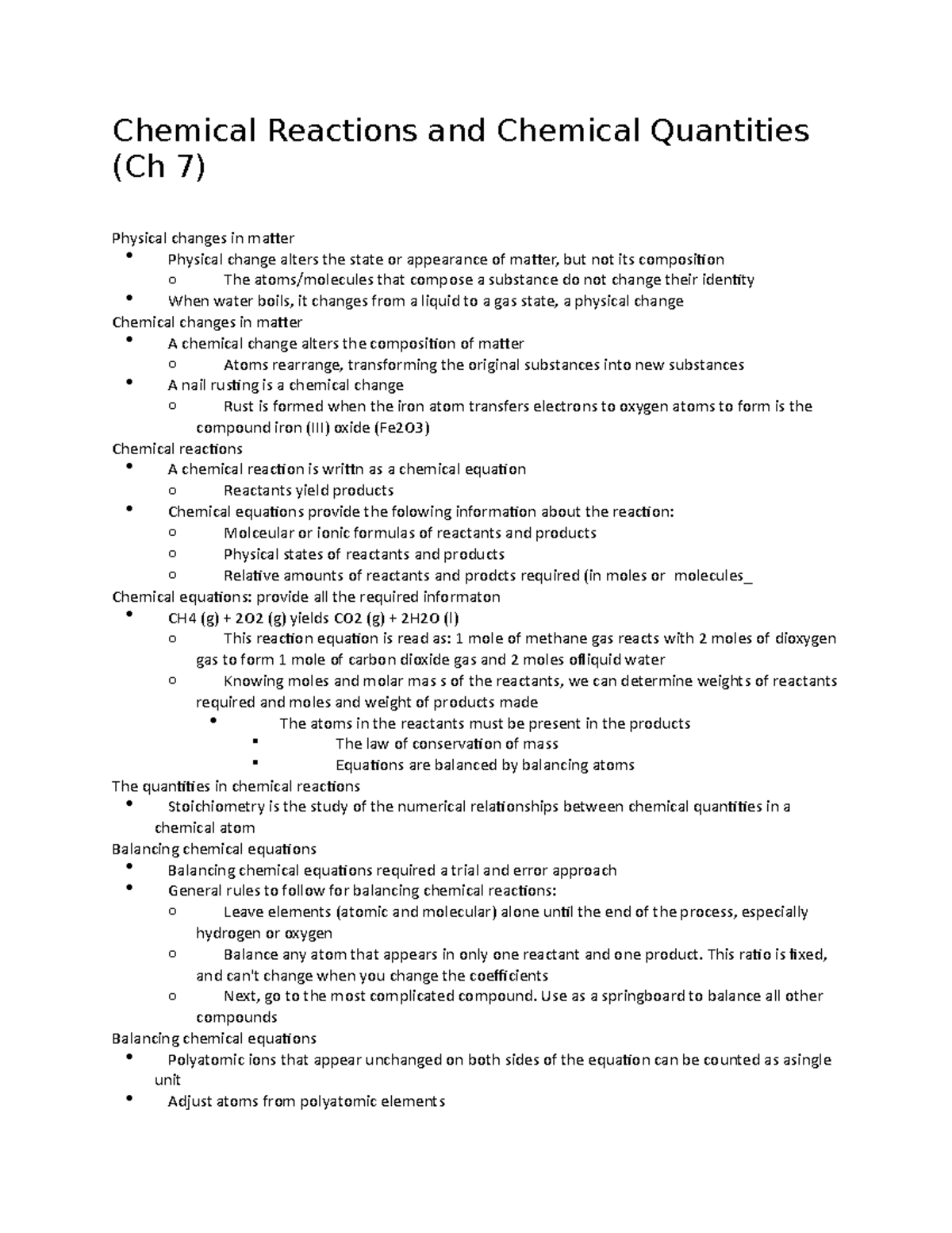 Chemical Reactions and Chemical Quantities - This ratio is fixed, and ...