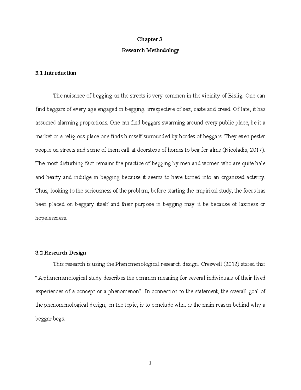 Chapter 3 Research Methodology END - Chapter 3 Research Methodology 3 ...