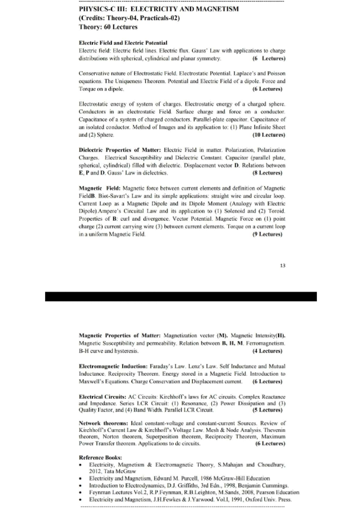 Electricity and Magnetism - Studocu