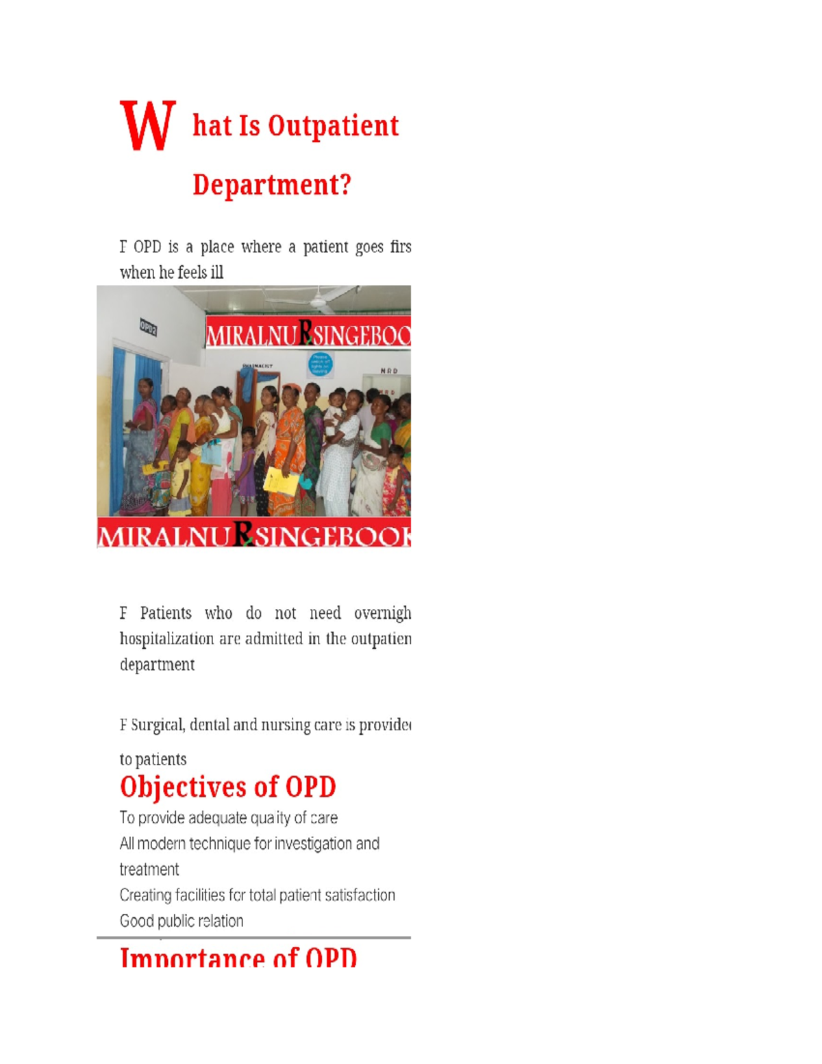 OPD,IPD - Outpatient and In patient department - W hat Is Outpatient ...