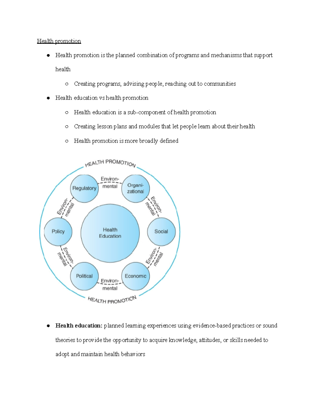 Health Promotion - Step 1: assessing needs Needs assessment: process of ...
