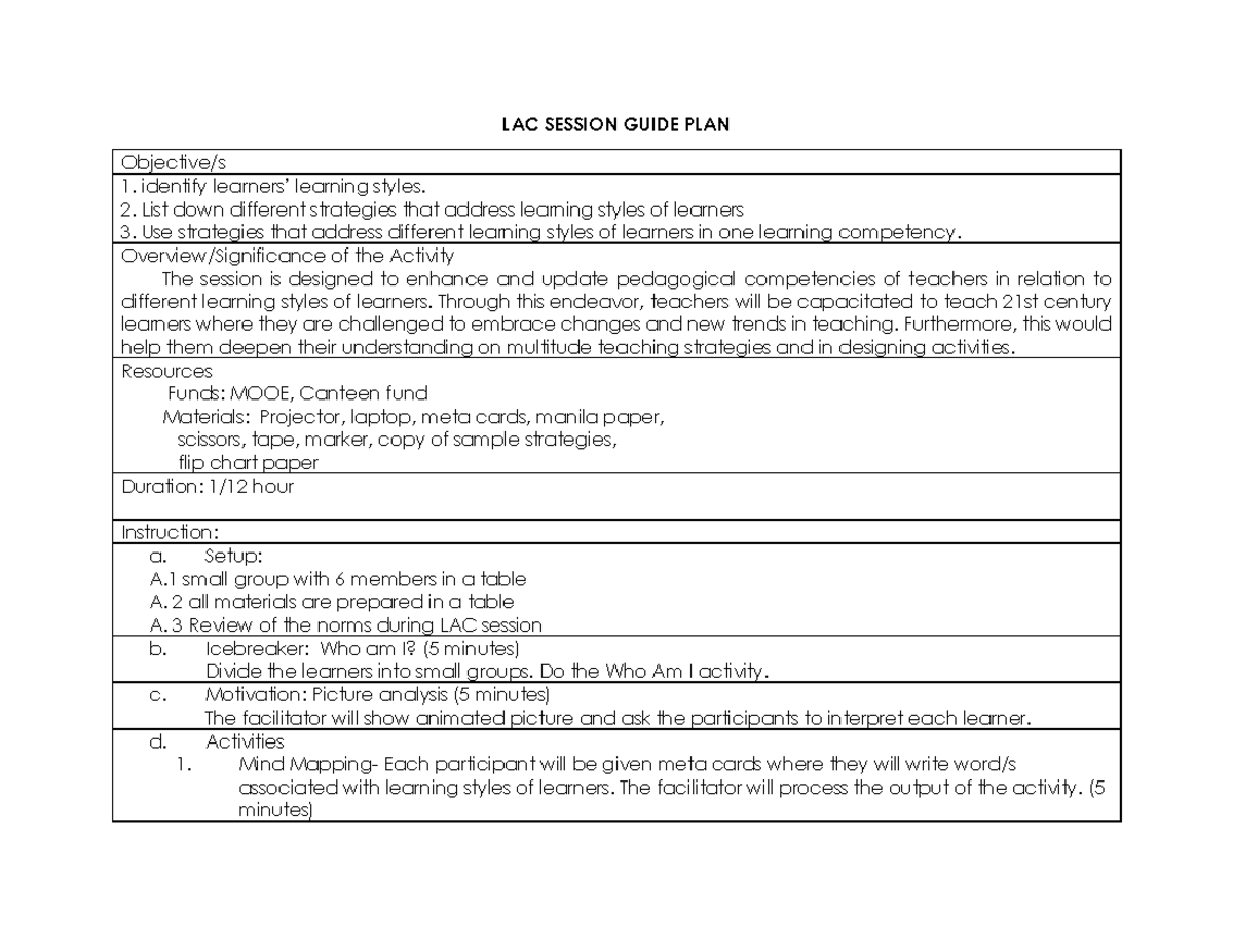 Lac-session-guide-plan compress - LAC SESSION GUIDE PLAN Objective/s ...