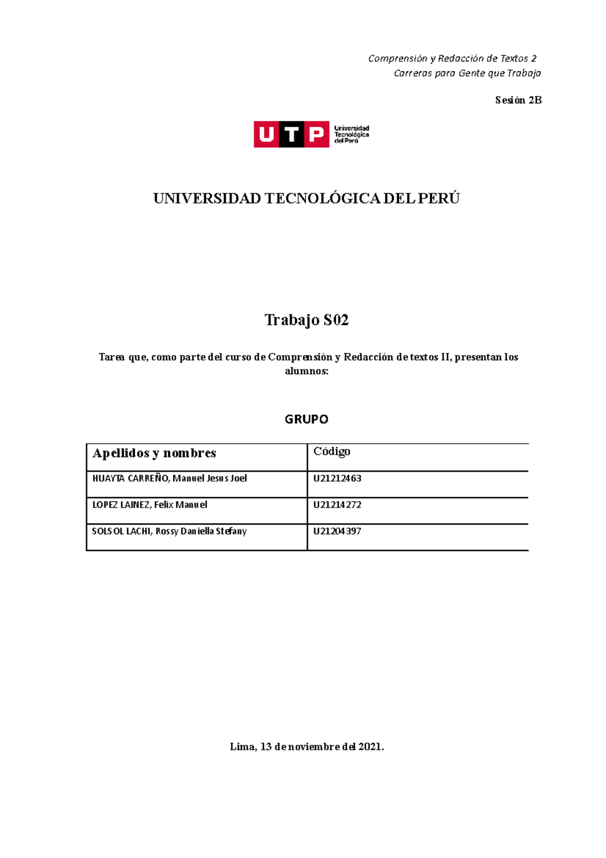 S05.s2-Práctica Calificada 1 Formato UTP - Comprensión y Redacción de textos II - UTP - Studocu