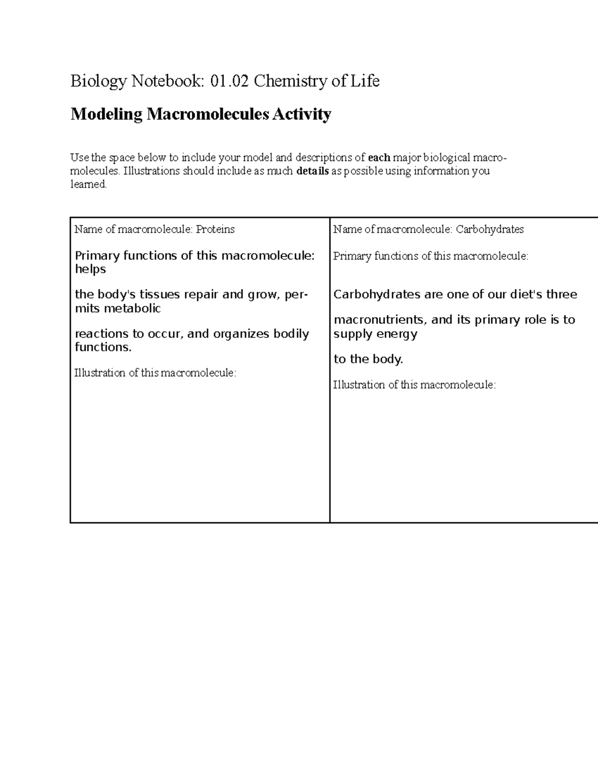 01 - real - Biology Notebook: 01 Chemistry of Life Modeling ...