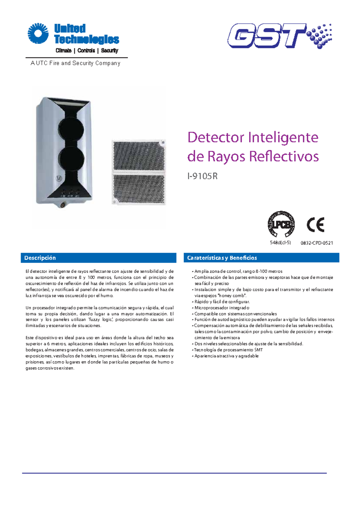 Fotobeam-GST - Uso del fotobeam - Descripción Detector Inteligente de ...