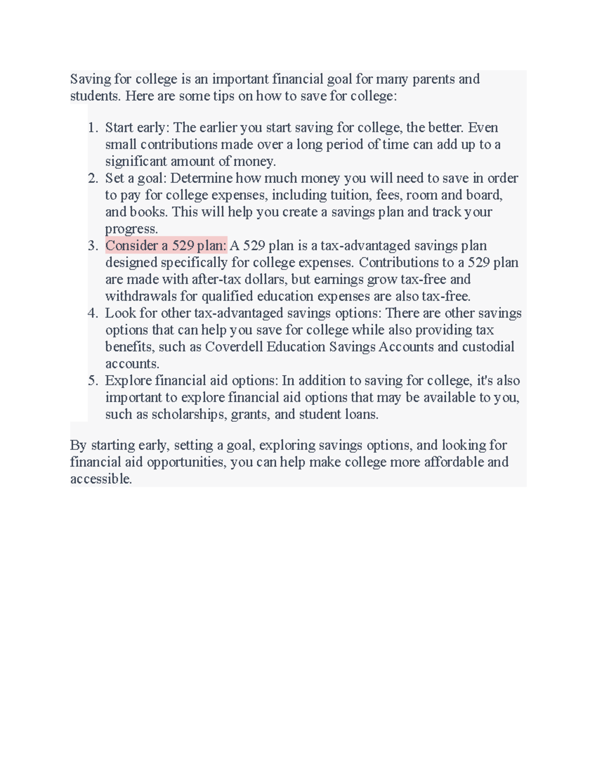 Saving for college - Here are some tips on how to save for college ...