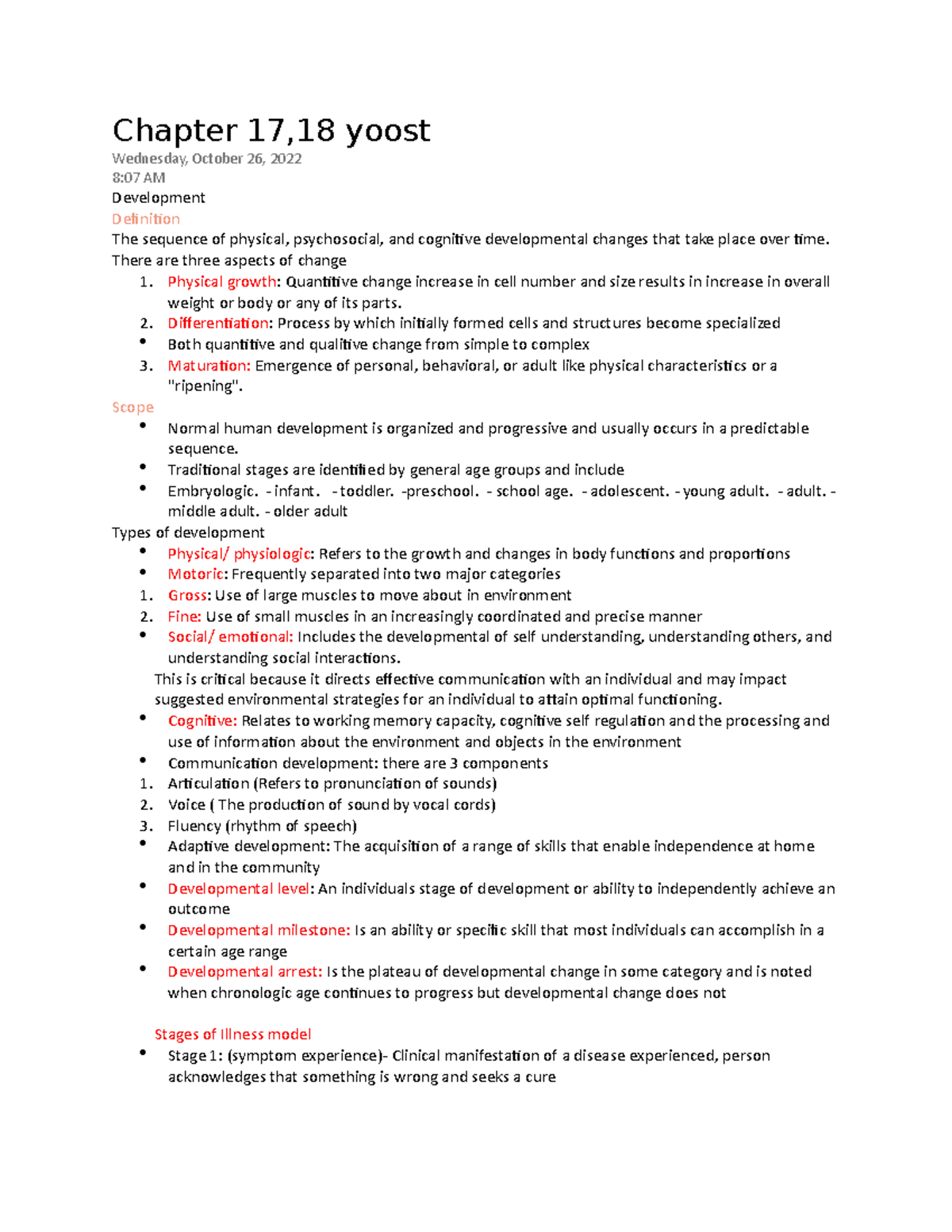 Chapter 17 yoost - Chapter 17,18 yoost Wednesday, October 26, 2022 8:07 ...