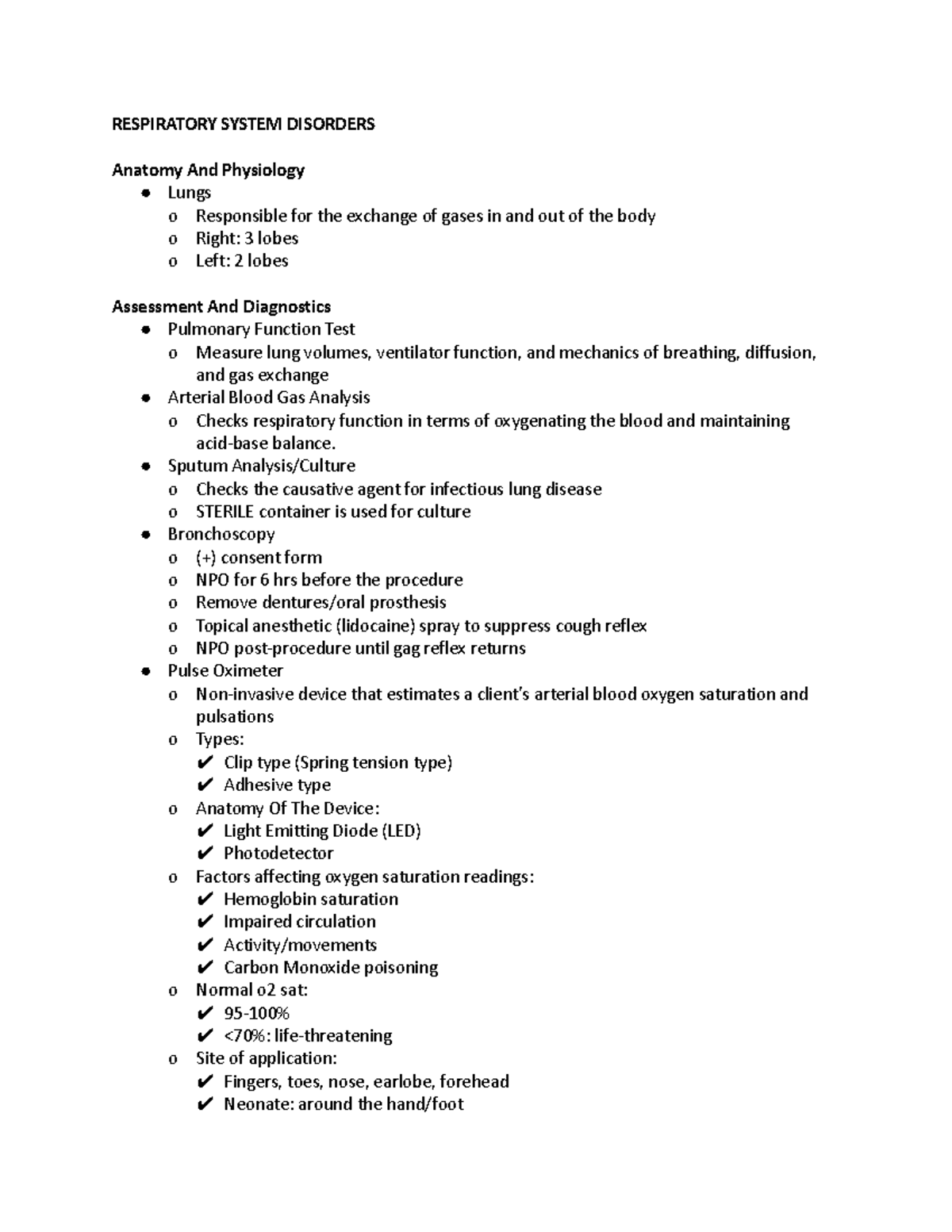 Respiratory System Lessons - RESPIRATORY SYSTEM DISORDERS Anatomy And ...