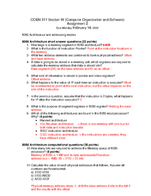 COEN 311 Lab4 - lab - COEN 311 Lab Section : YJ-X Computer Organization ...