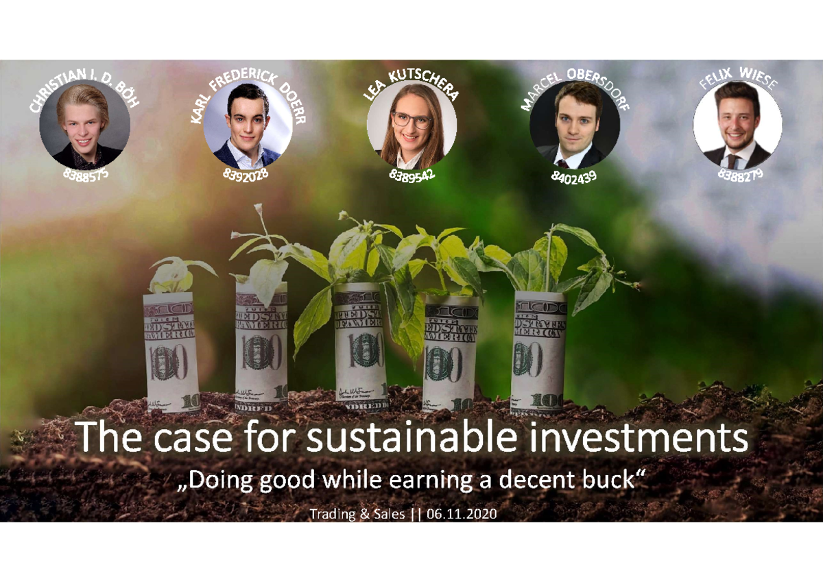 The case for sustainable Investments PDF 06 11 2020 - The case forThe ...