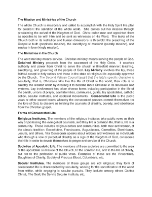 Lesson-5 - Notes - The Hierarchy of the Church When Jesus established ...