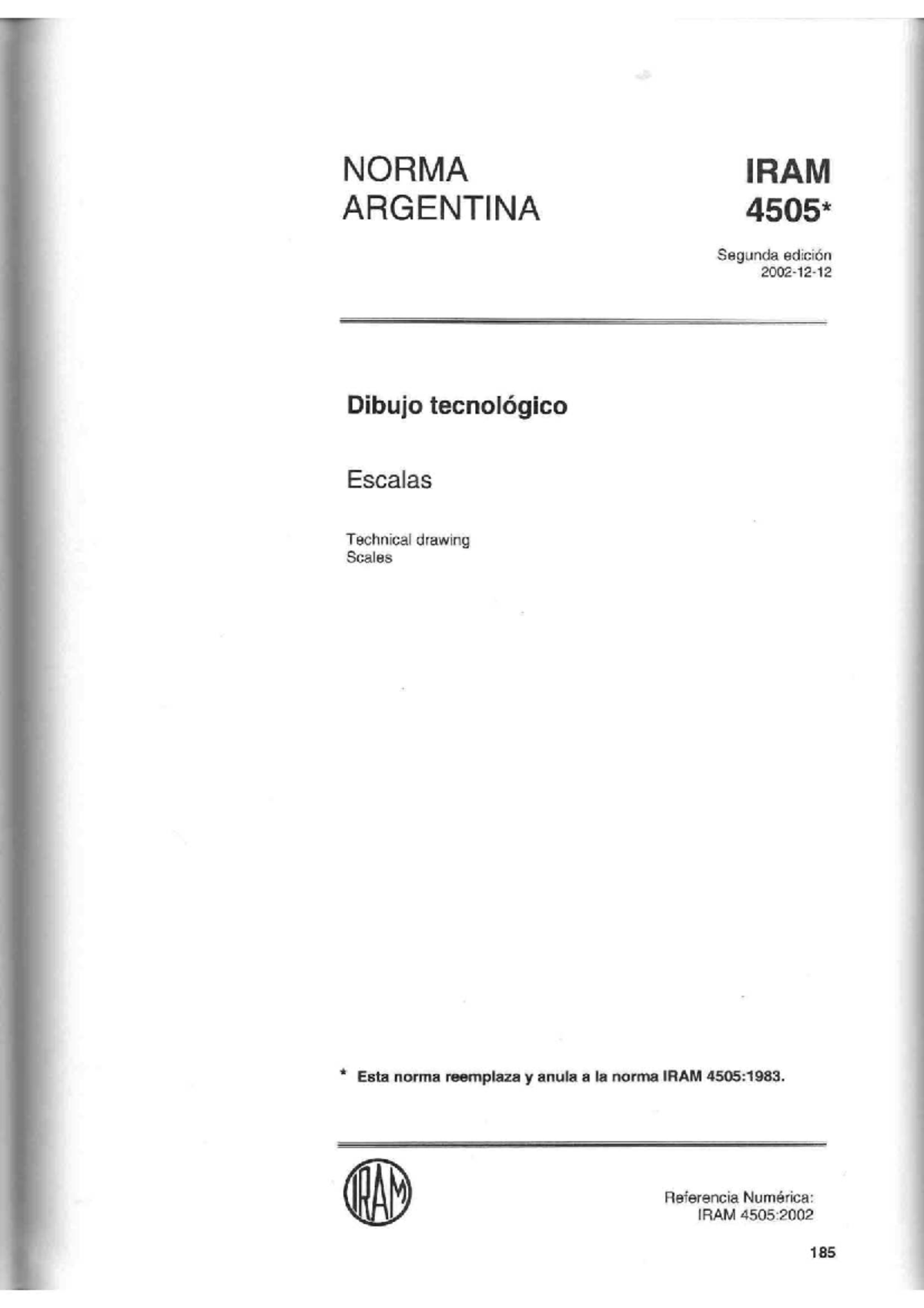 IRAM 4505 - Escalas - NORMAS - NORMA IRAM ARGENTINA Segunda edición ...