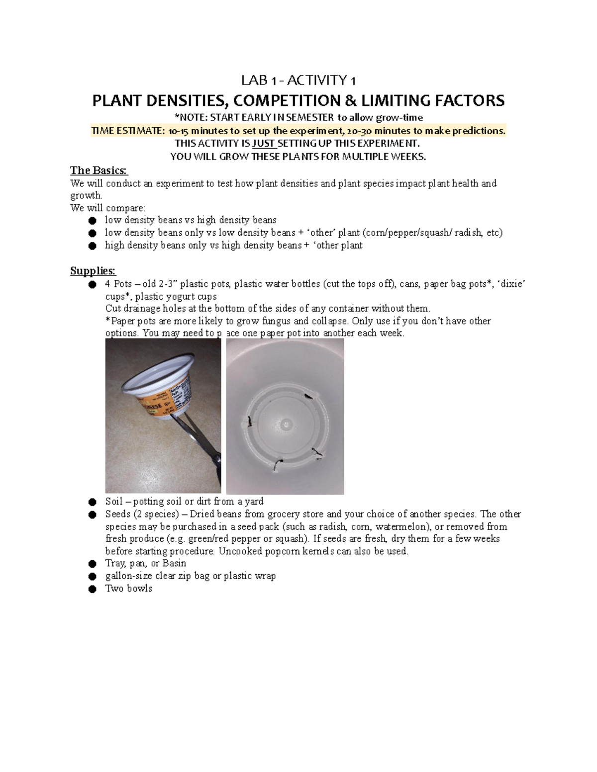 U1Lab1 plant Density - PY 211 Active Learning Journal - LAB 1 ...