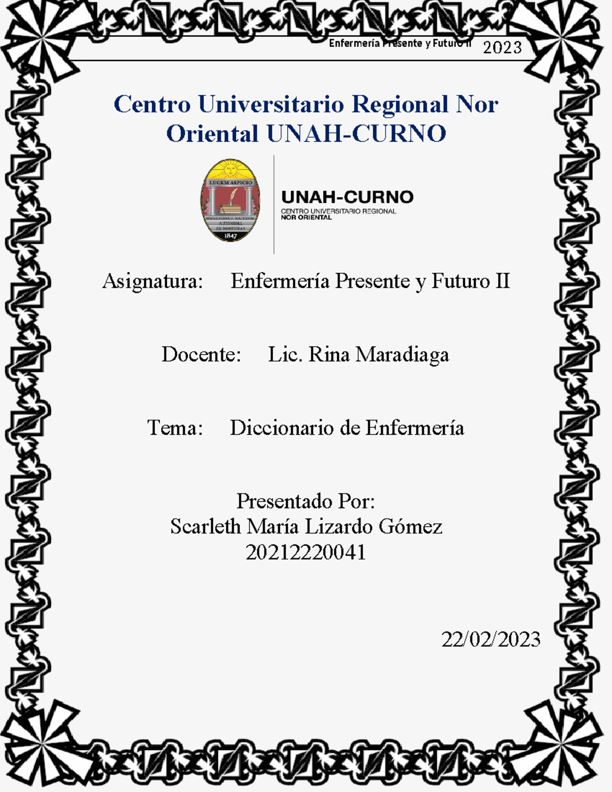 Diccionario de Enfermeria - 2023 Centro Universitario Regional Nor ...