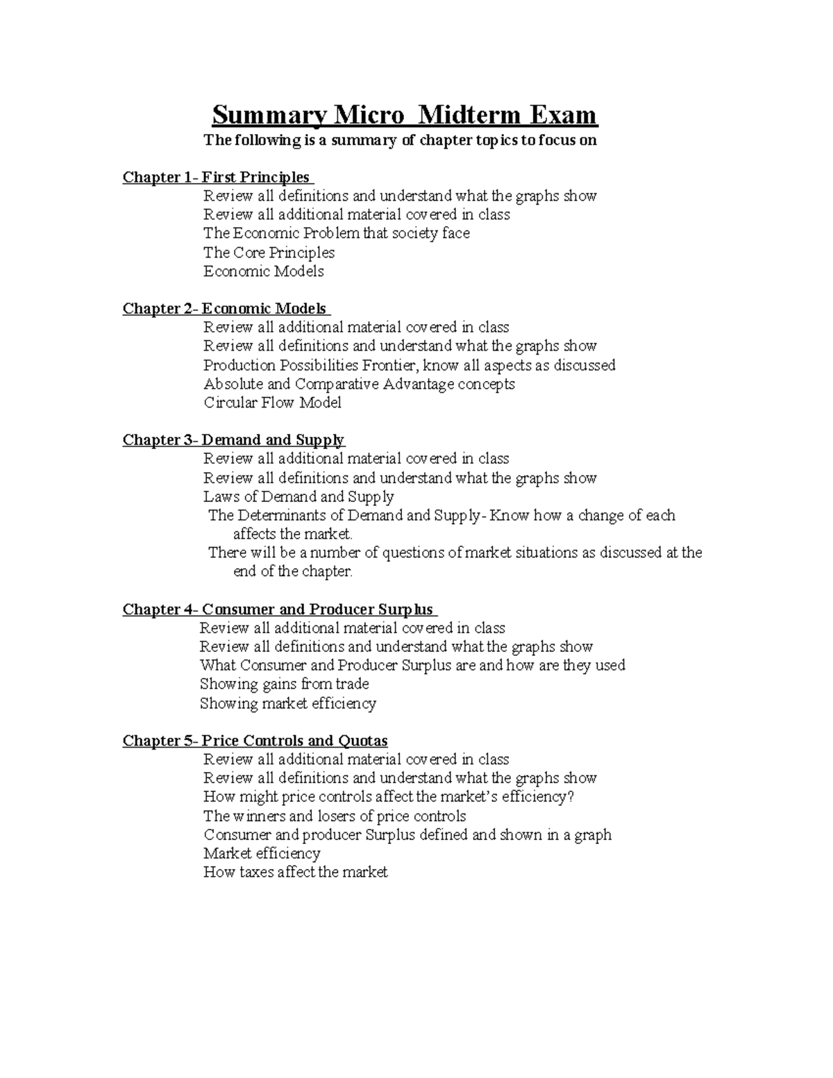 Micro 1201 Midterm Summary Sp 2024(1) - Summary Micro Midterm Exam The following is a summary of ...