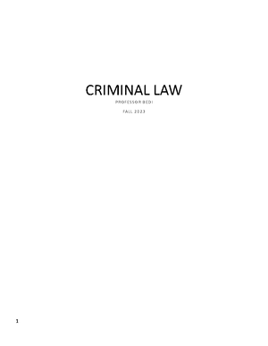 Criminal Law Mini Outline - Mass incarceration What causes crime? And ...