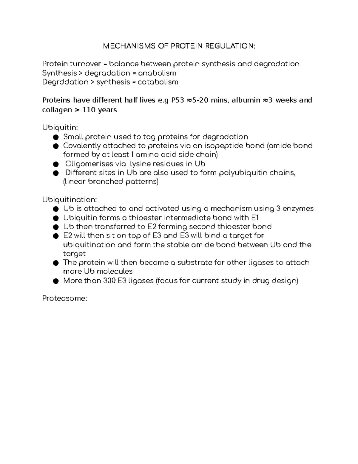 Mechanisms OF Protein Regulation - MECHANISMS OF PROTEIN REGULATION ...
