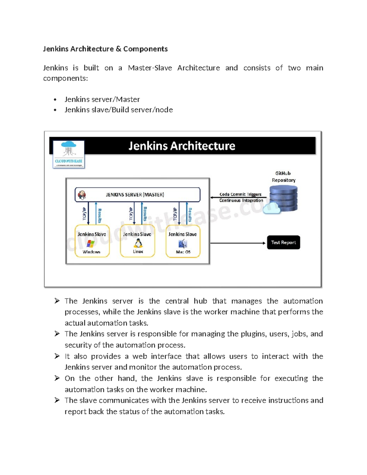 Unit 6 - Container Collaboration - Jenkins Architecture & Components ...