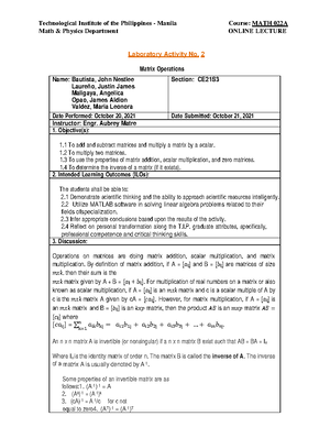 Introduction-to-matlab - INTRODUCTION TO MATLAB FOR ENGINEERING STUDENTS David Houcque ...