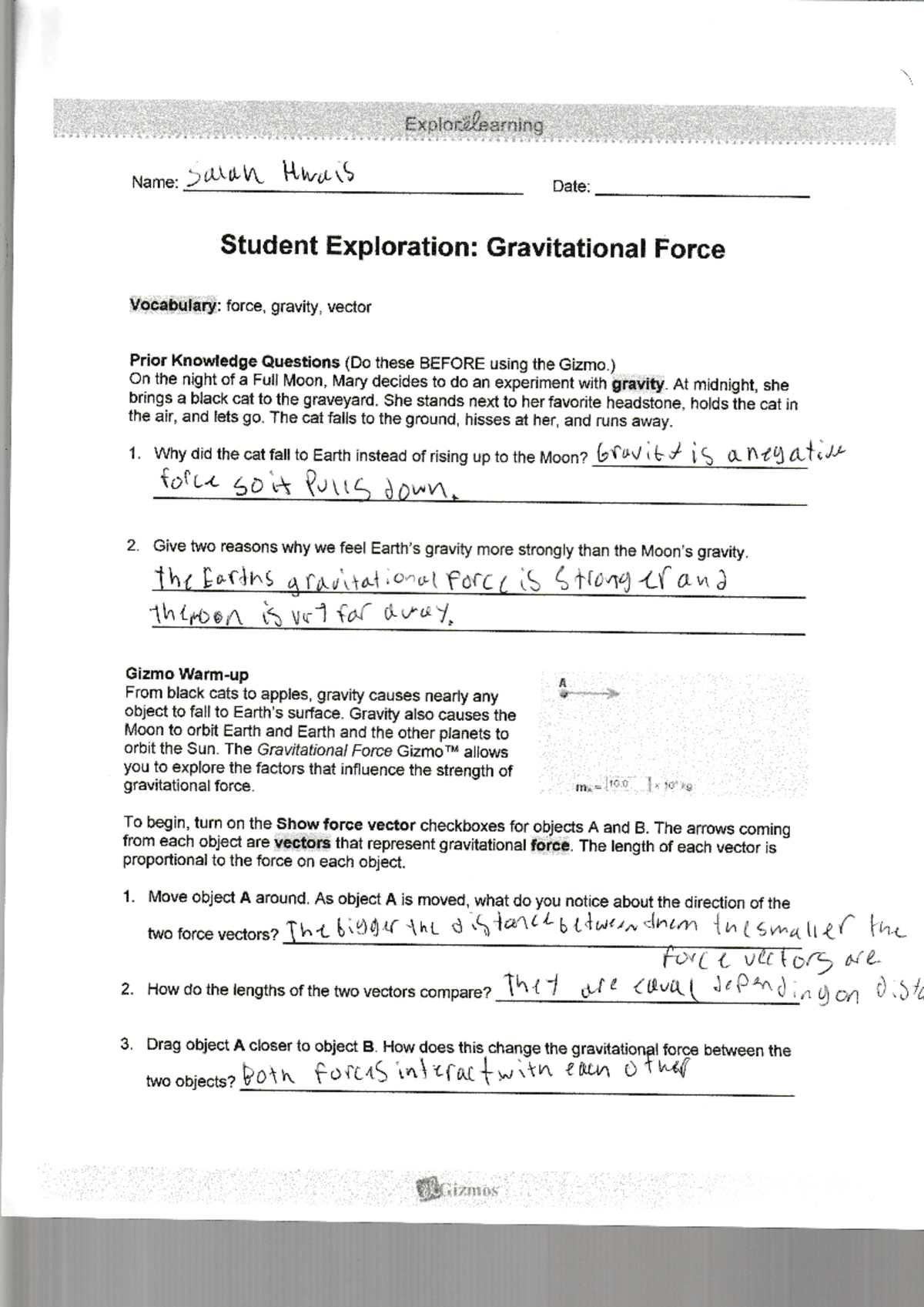 Gravitational Force - Studocu