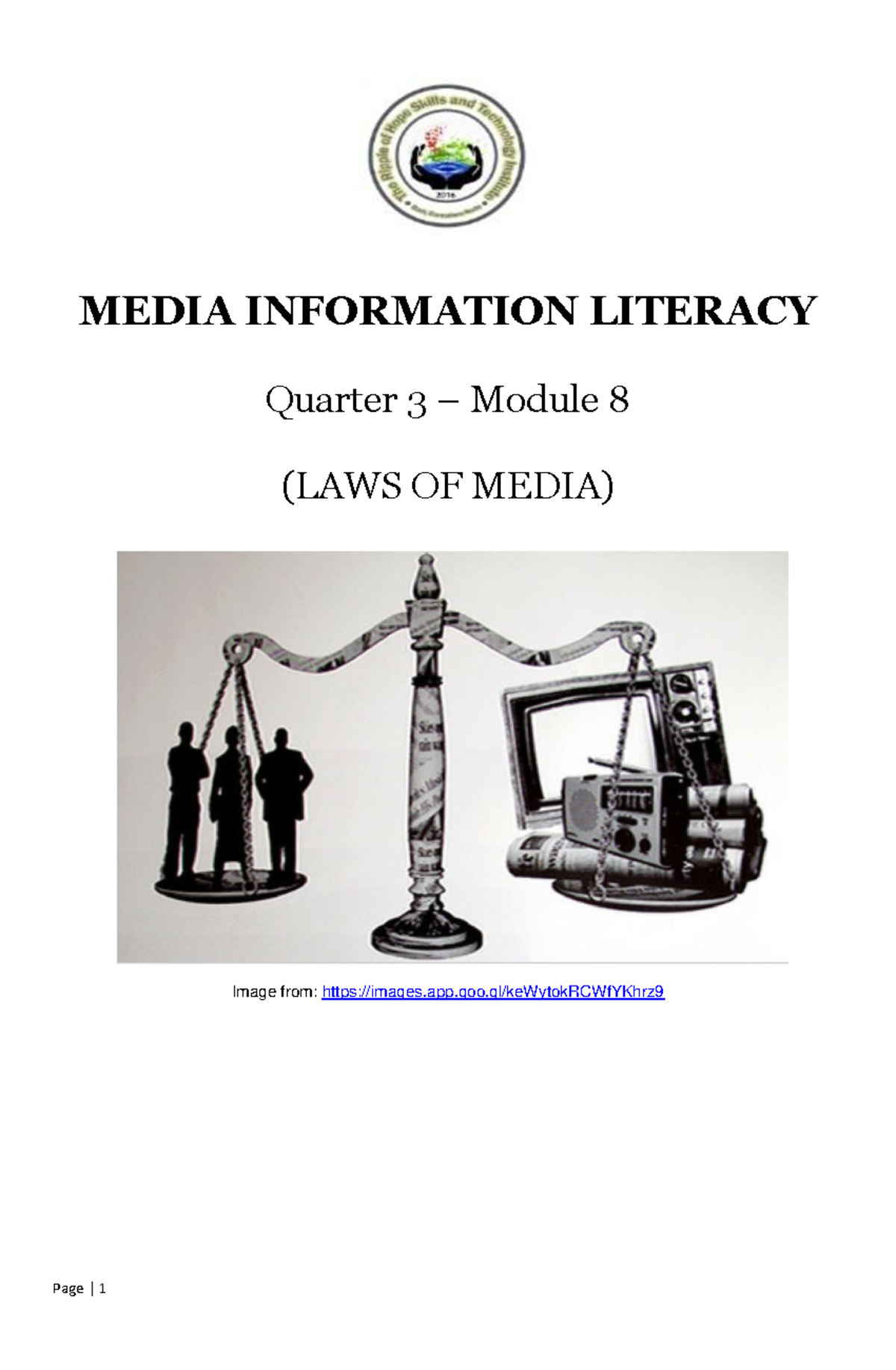 Module-8 - reading material - MEDIA INFORMATION LITERACY Quarter 3 ...