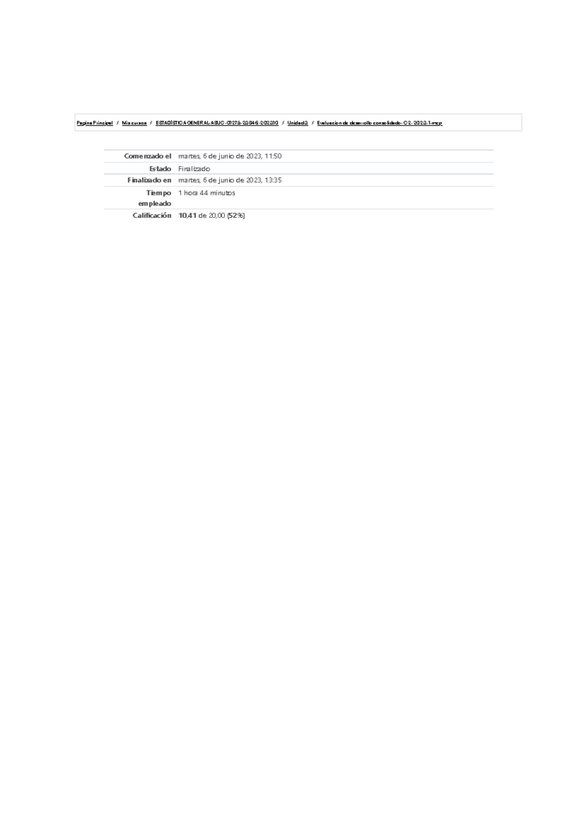 Evaluación de desarrollo consolidado- C2- 2023-1-mcp Revisión del ...