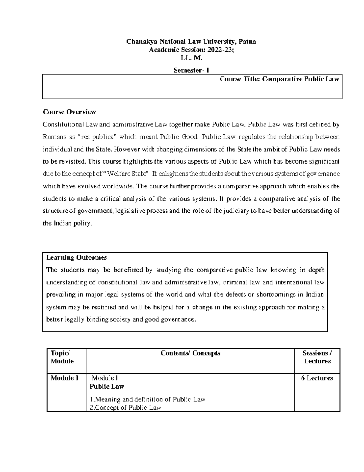 Comparative-Public-Law - Chanakya National Law University, Patna ...