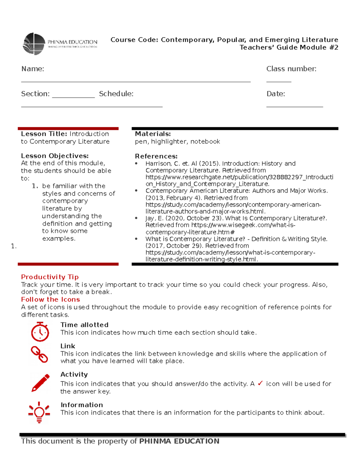 Module-2 - Contemporary, Popular, and Emerging Literature - Teachers ...