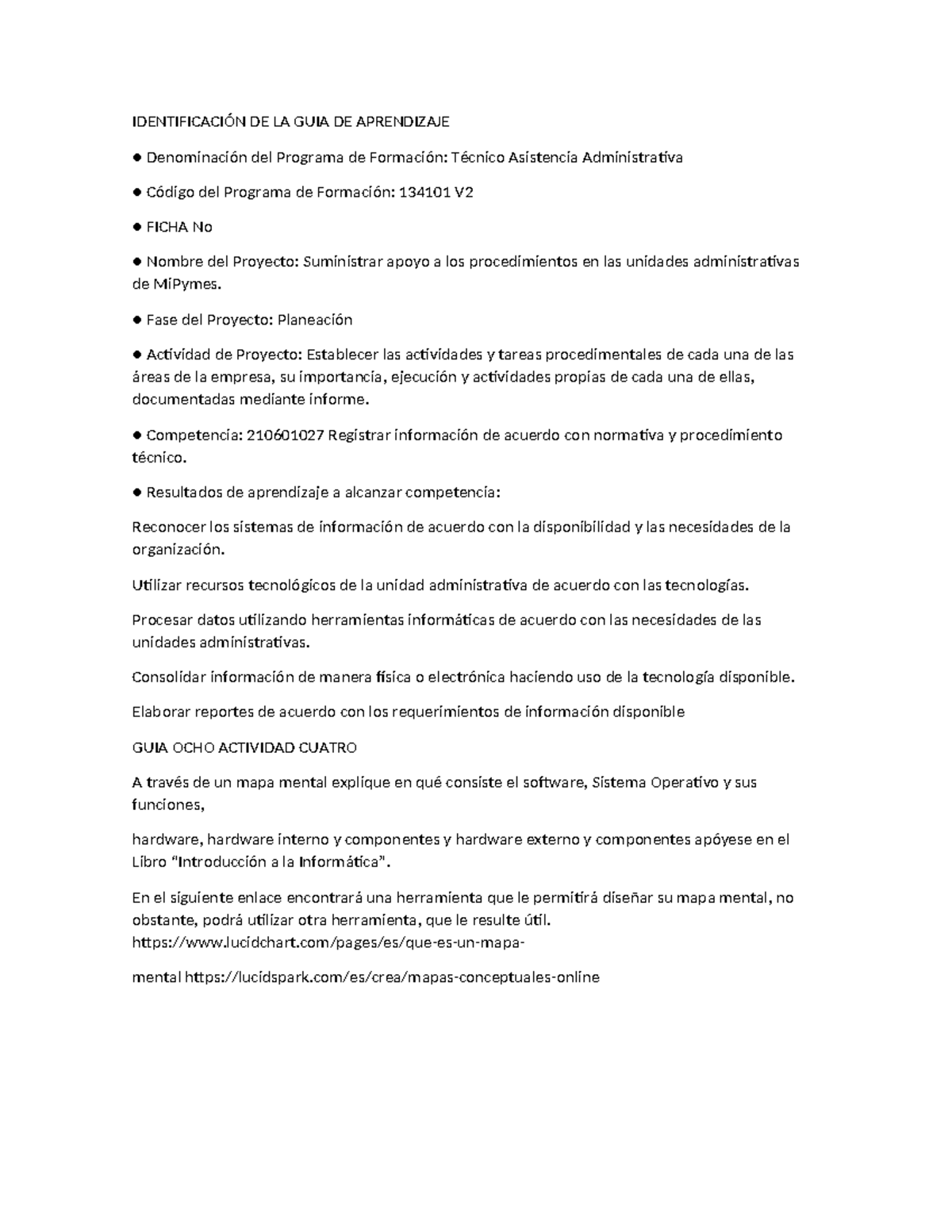 Guia 8 actividad cuatro valery nova novoa 1003 - IDENTIFICACIÓN DE LA ...